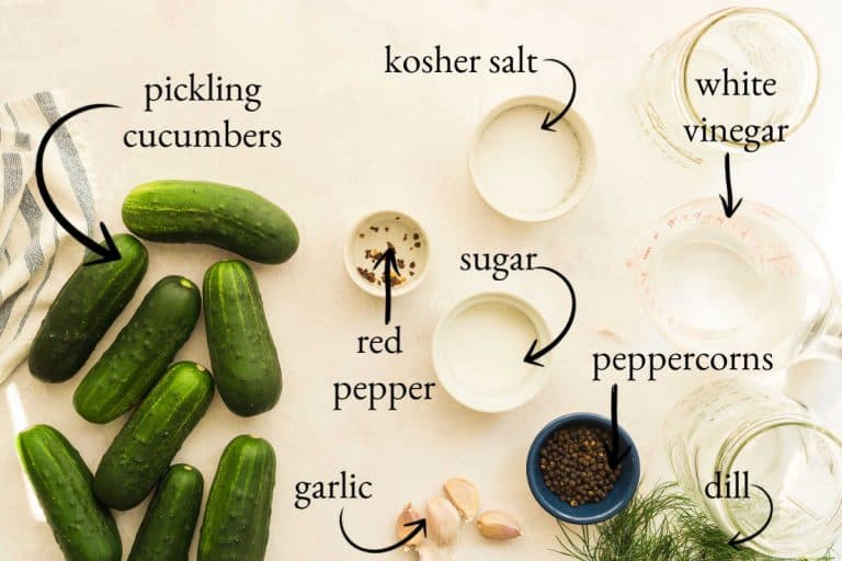 Small Batch Refrigerator Pickles (Crunchy!)