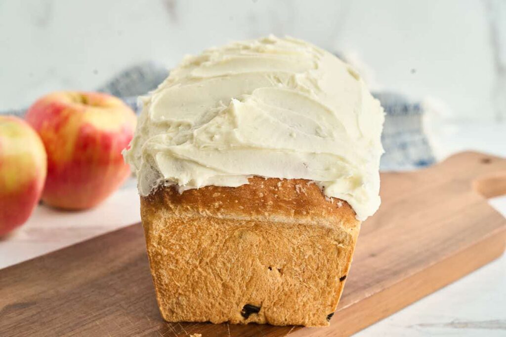 Iced Cinnamon Raisin Bread