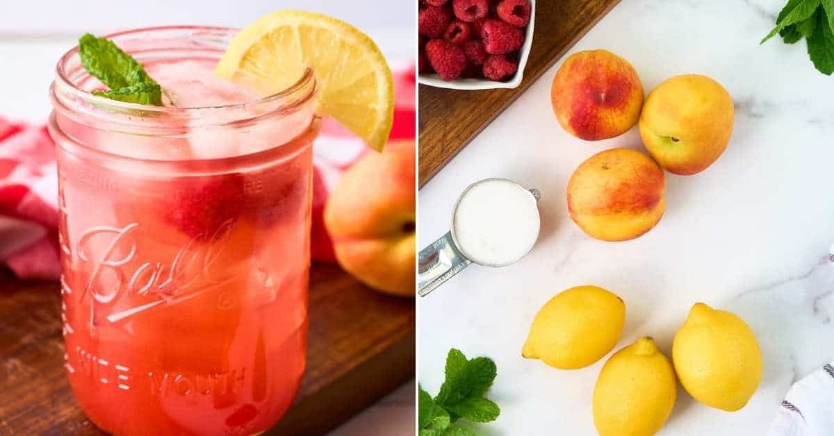 Raspberry Peach Lemonade : Hearts Content Farmhouse