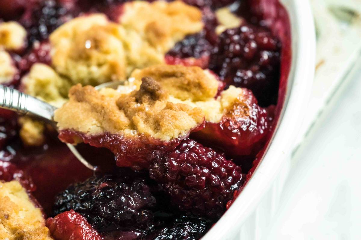 Triple Berry Cobbler from Scratch