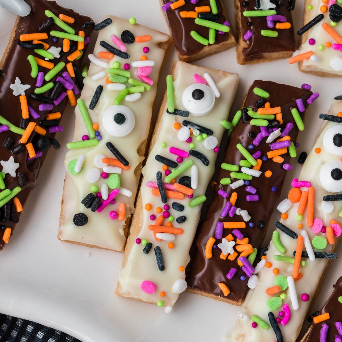 Simple Halloween Shortbread Cookies