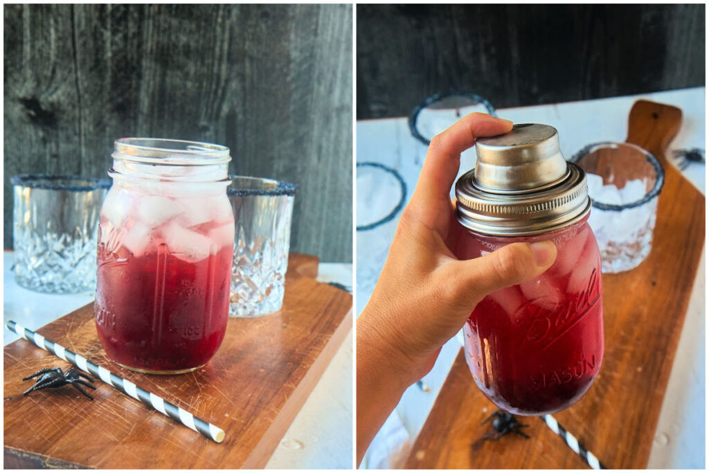 Black Widow Spider Halloween Cocktail