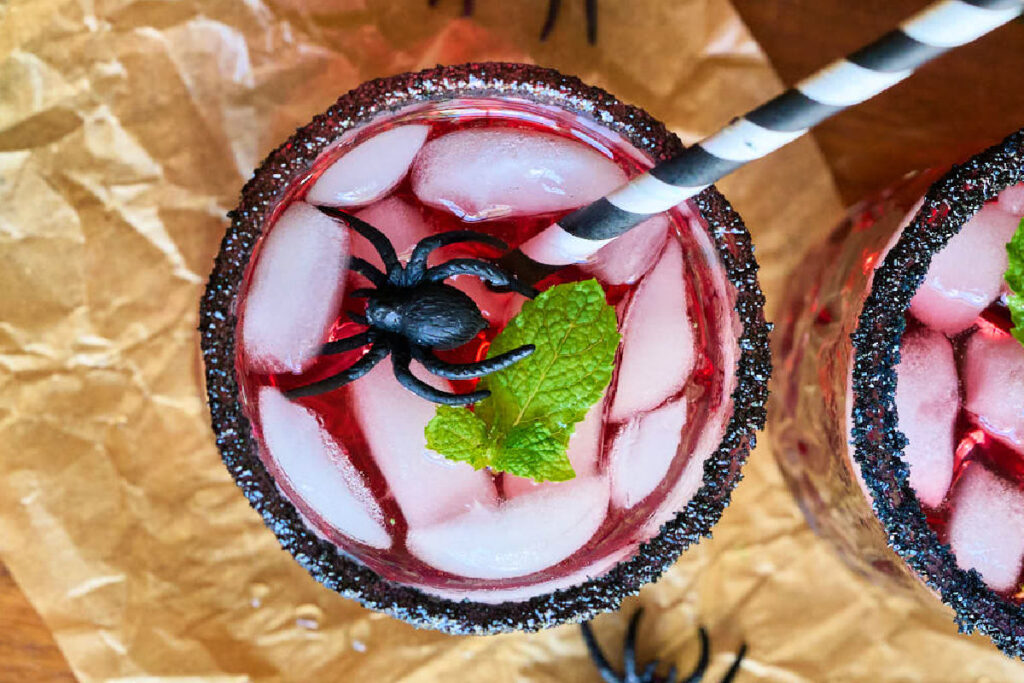 Black Widow Spider Halloween Cocktail