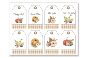 Free Fall Printable Gift Tags : Heart's Content Farmhouse
