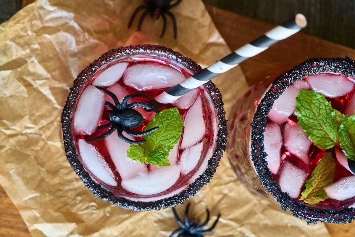 Black Widow Spider Halloween Cocktail