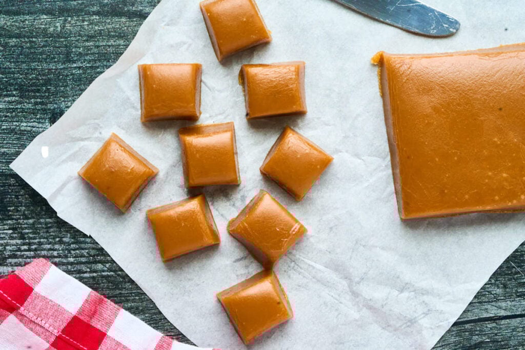 Homemade Fireball Whiskey Caramels