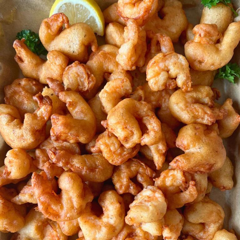 Beer-Battered Deep-Fried Shrimp