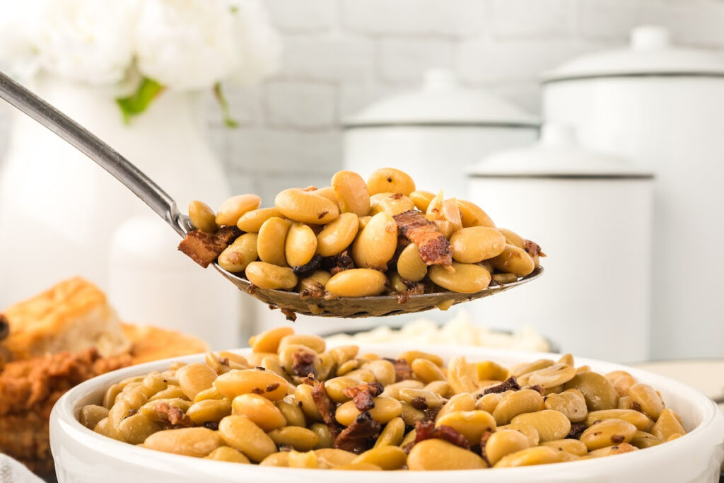 Sunday Dinner Butterbeans with Bacon