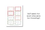 Free Printable Canning Labels {Easy Download!}