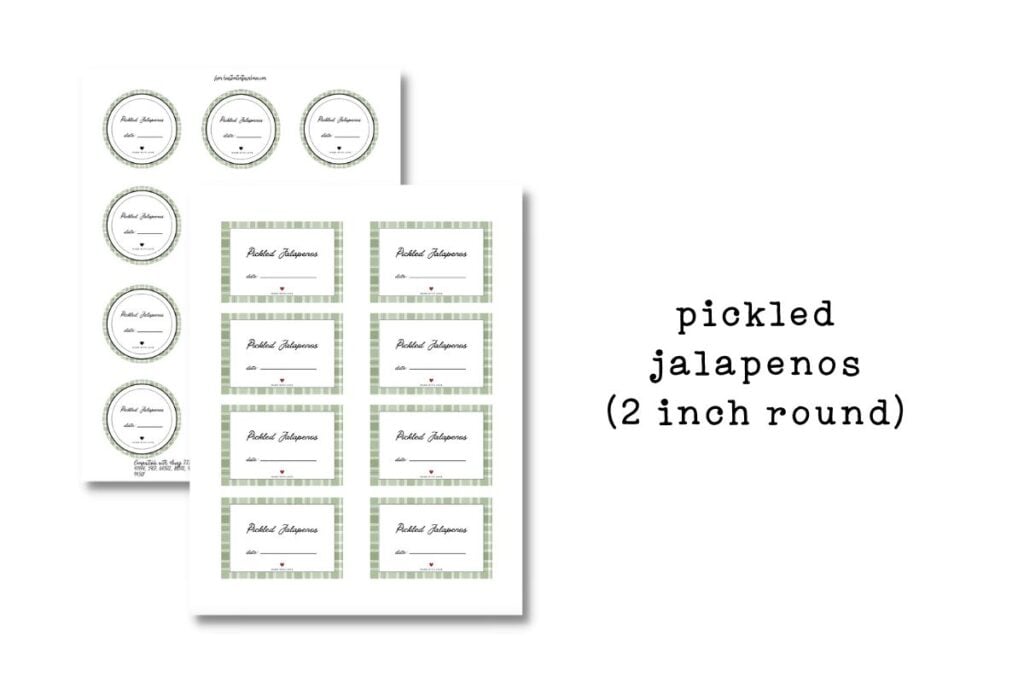 Free Printable Canning Labels {Easy Download!}