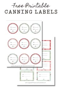 Free Printable Canning Labels {Easy Download!}