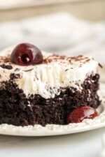 Black Forest Sheet Cake with Whipped Cream Frosting