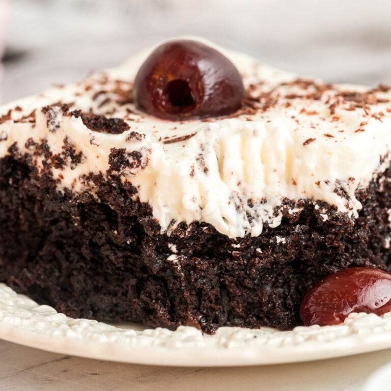 Black Forest Sheet Cake with Whipped Cream Frosting