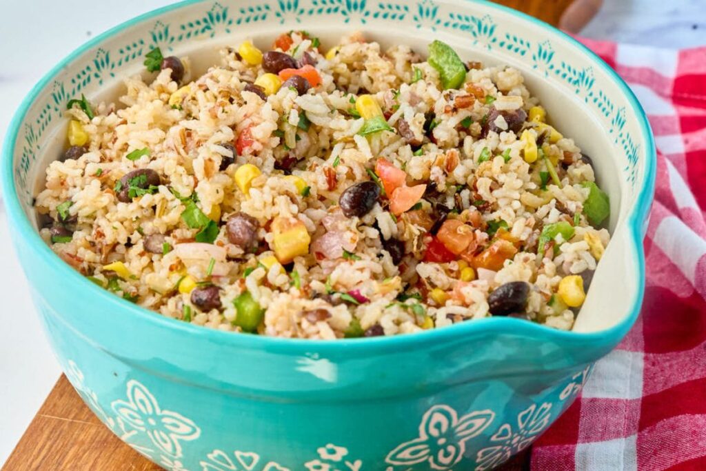 Southwest Cowboy Rice Salad (Easy and Fresh)