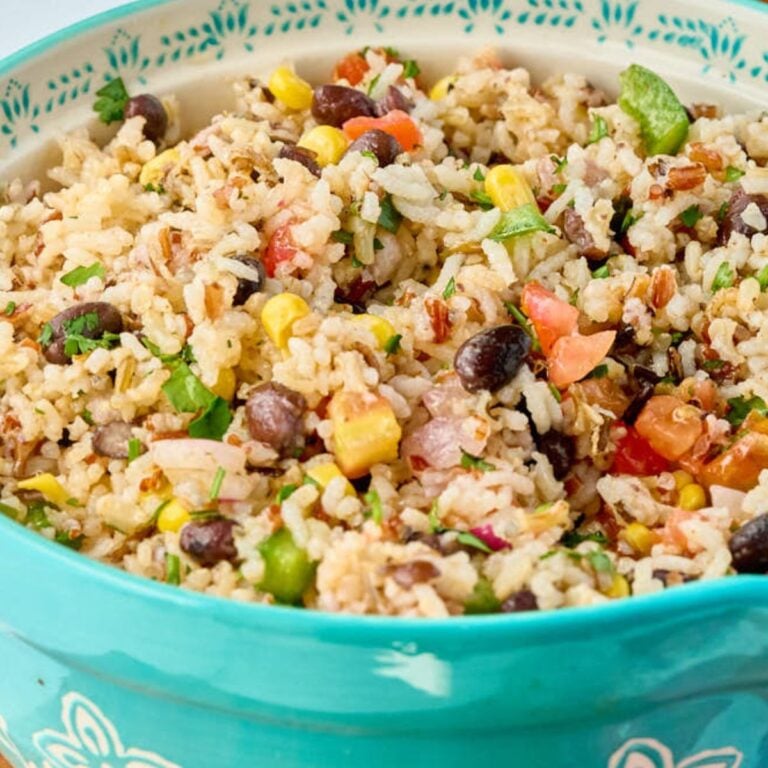 Easy Southwest Rice Salad {aka Cowboy Rice Salad}