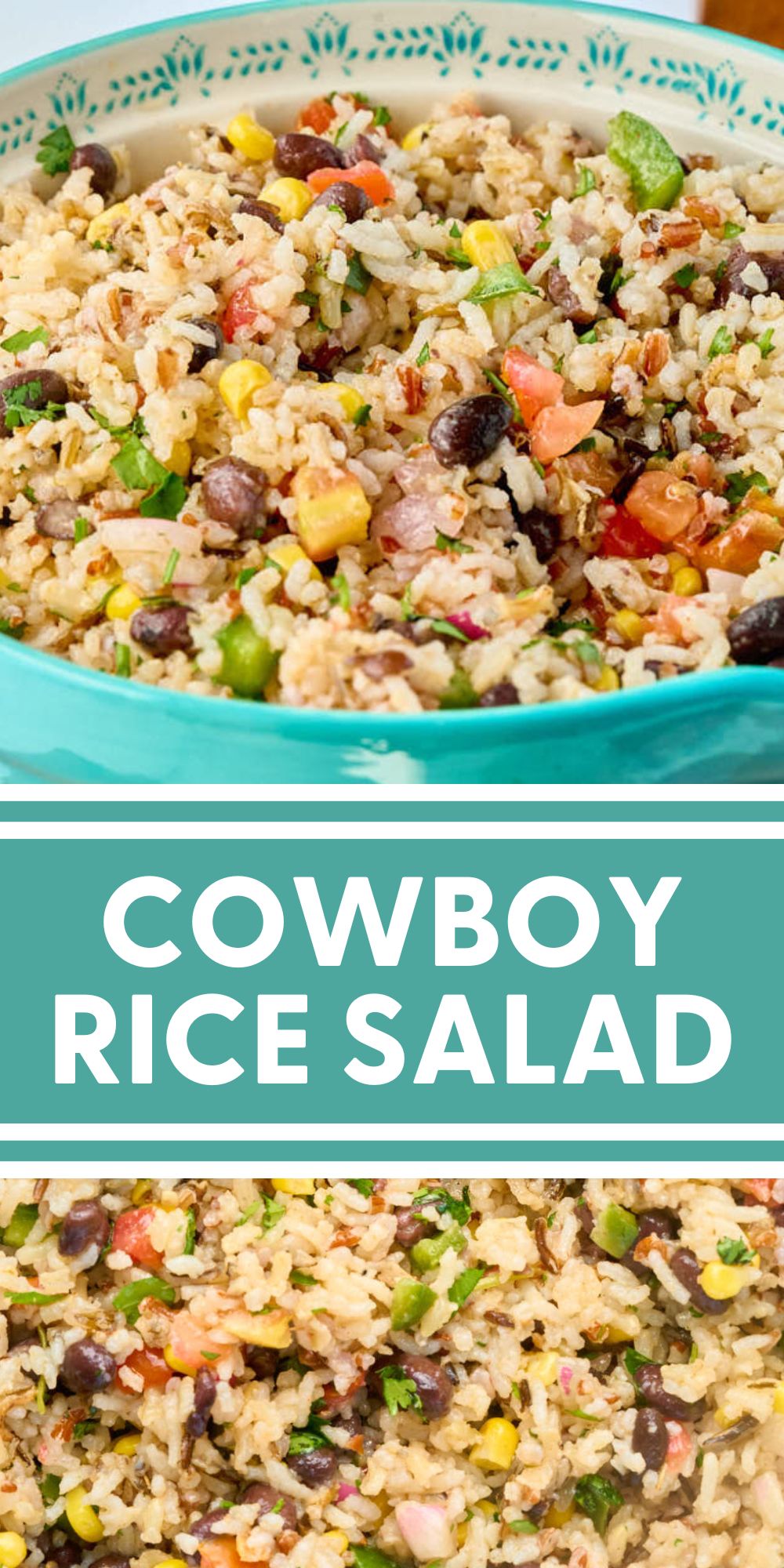 Easy Southwest Rice Salad {aka Cowboy Rice Salad}