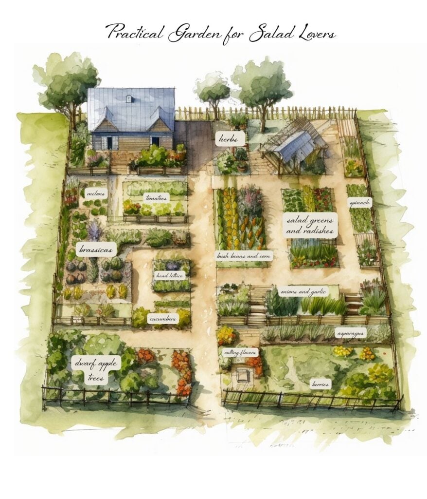 Large Vegetable Garden Planning: Sample Layouts and Tips for Success ...