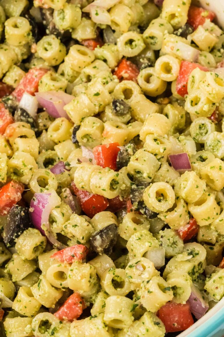Cold Pesto Pasta Salad {Easy Summer Side}