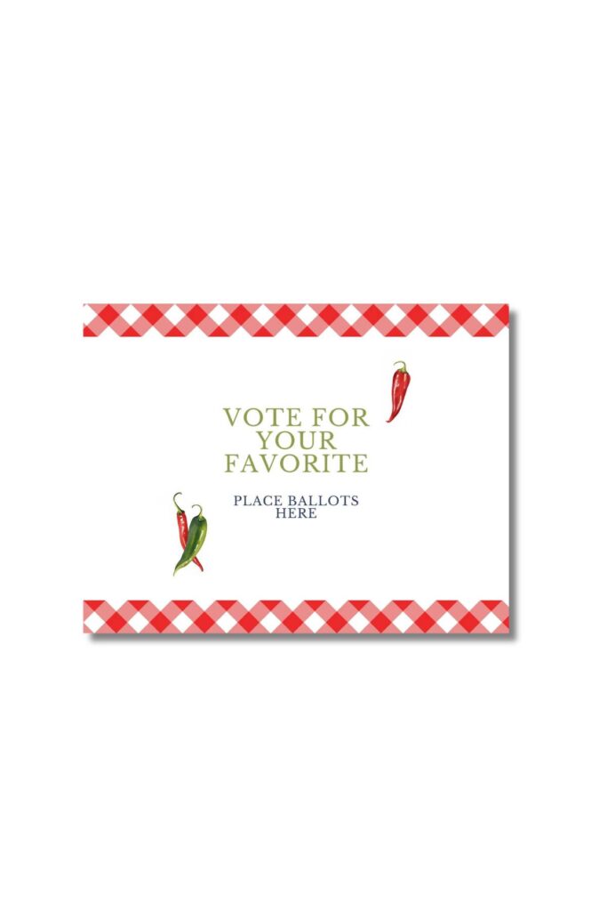 Free Chili Cookoff Printables For Hosts {7 Page Bundle}