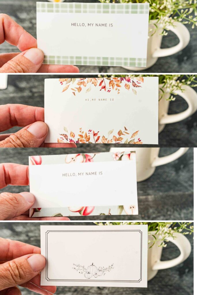Free Fall Printable Name Tags: A Pretty Touch for Autumn Events