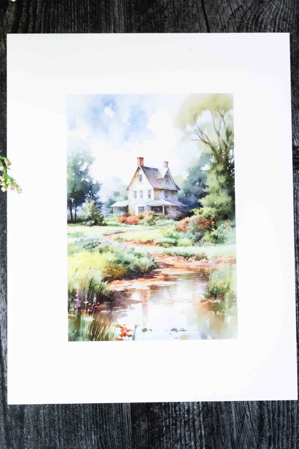 6 Gorgeous Farmhouse Watercolor Images {Free Printable Wall Art}