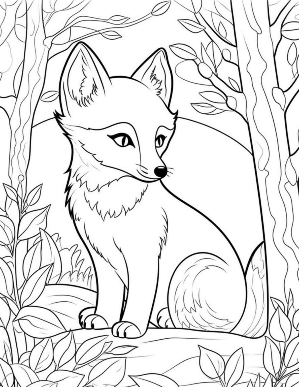 7 Gorgeous and Free Fox Coloring Pages for All Ages