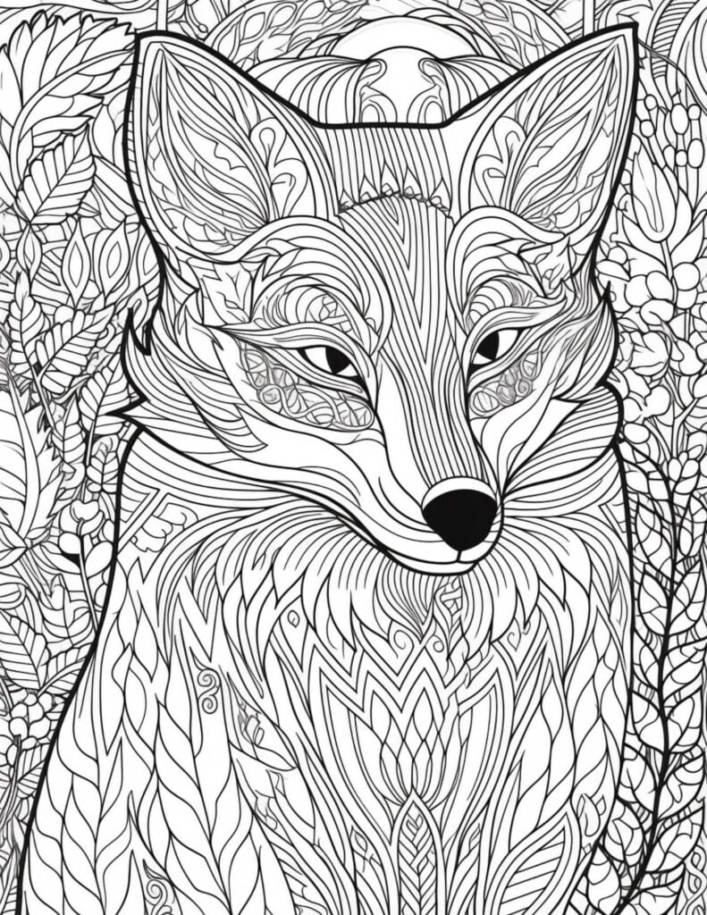 7 Gorgeous and Free Fox Coloring Pages for All Ages