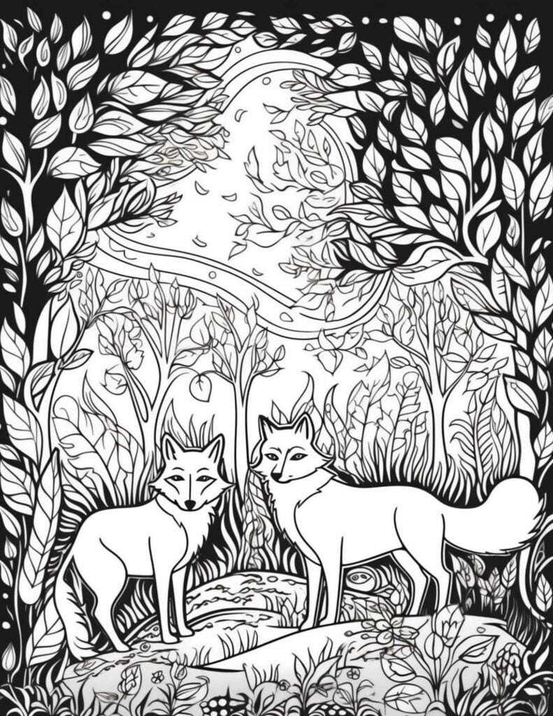 7 Gorgeous and Free Fox Coloring Pages for All Ages