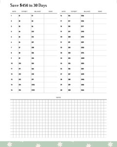 7 Beautiful and Simple Free Printable Savings Trackers To Keep You ...