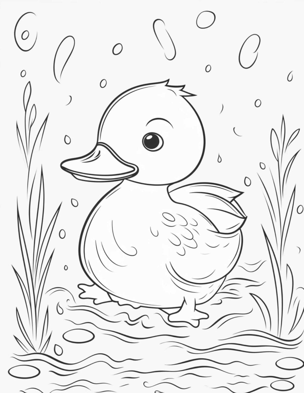 8 Adorable + Free Duck Coloring Pages for Creative Fun