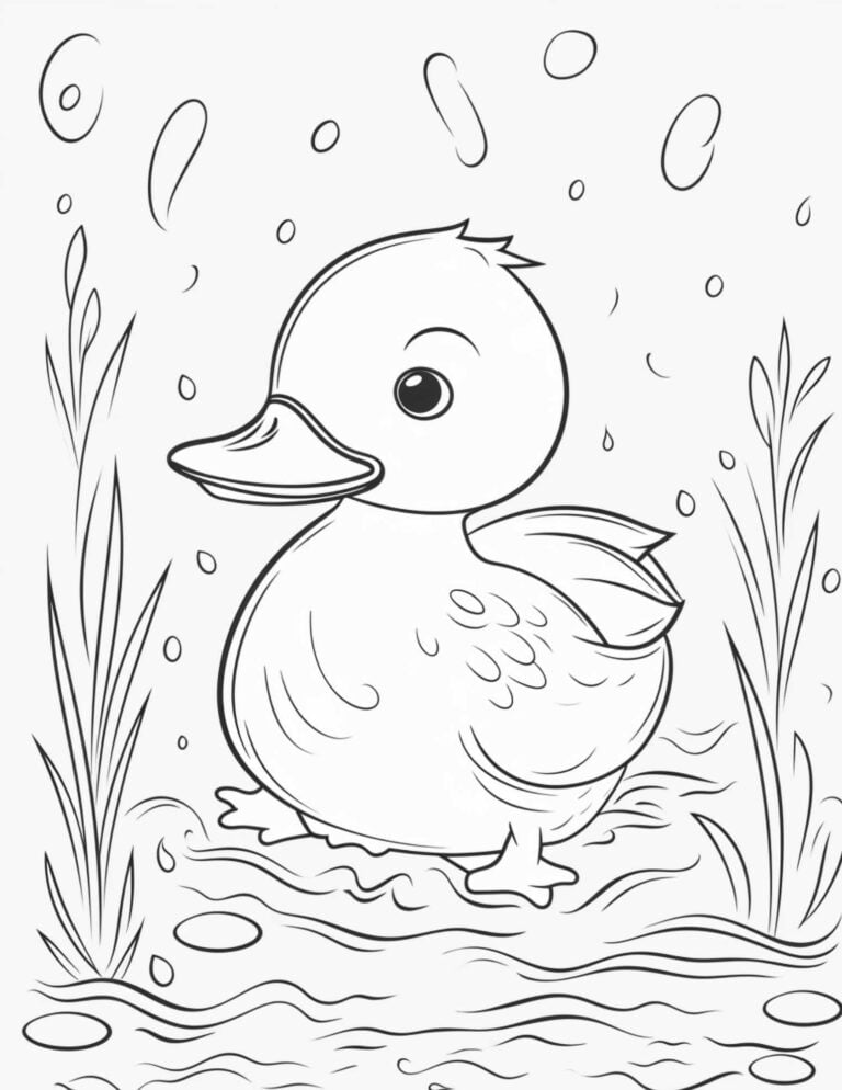 8 Adorable + Free Duck Coloring Pages for Creative Fun