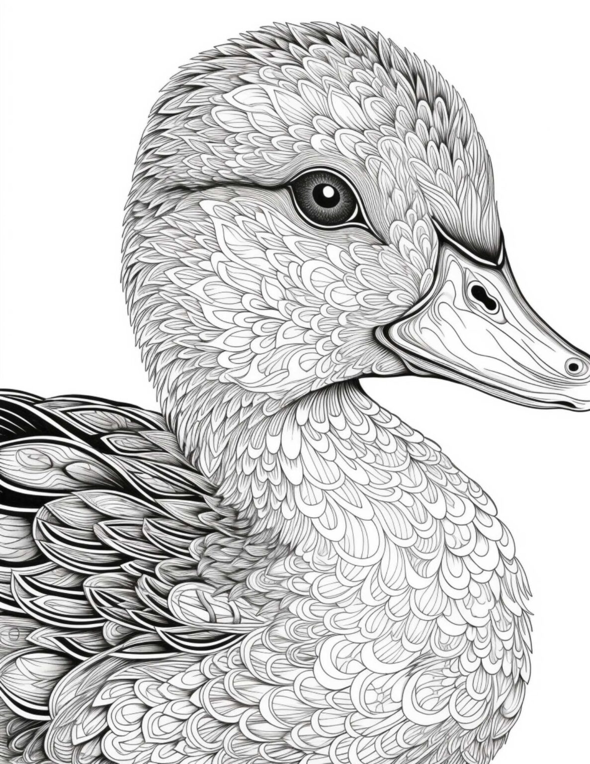 8 Adorable + Free Duck Coloring Pages for Creative Fun