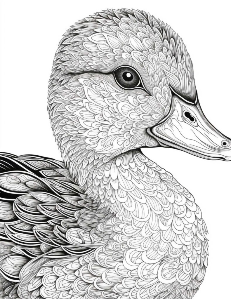 8 Adorable + Free Duck Coloring Pages for Creative Fun