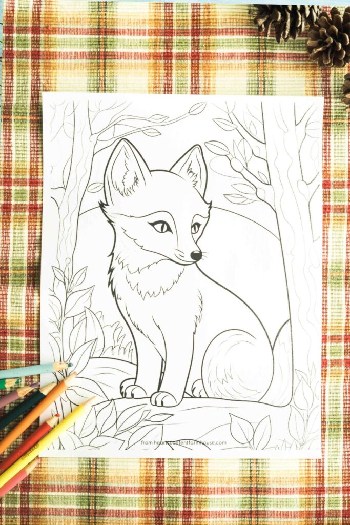 7 Gorgeous and Free Fox Coloring Pages for All Ages