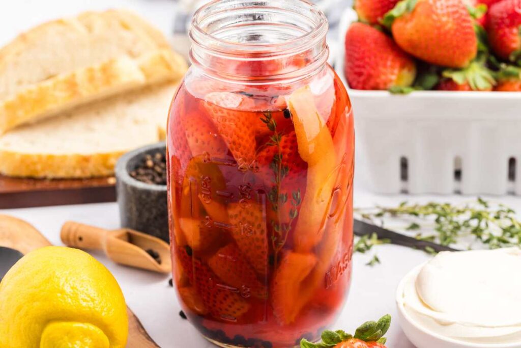 How to Make Pickled Strawberries