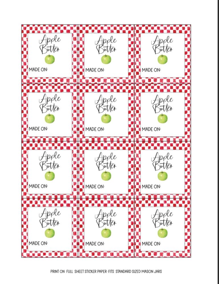 Simply Pretty Jam Jar Labels (Free Printable in 4 Styles)