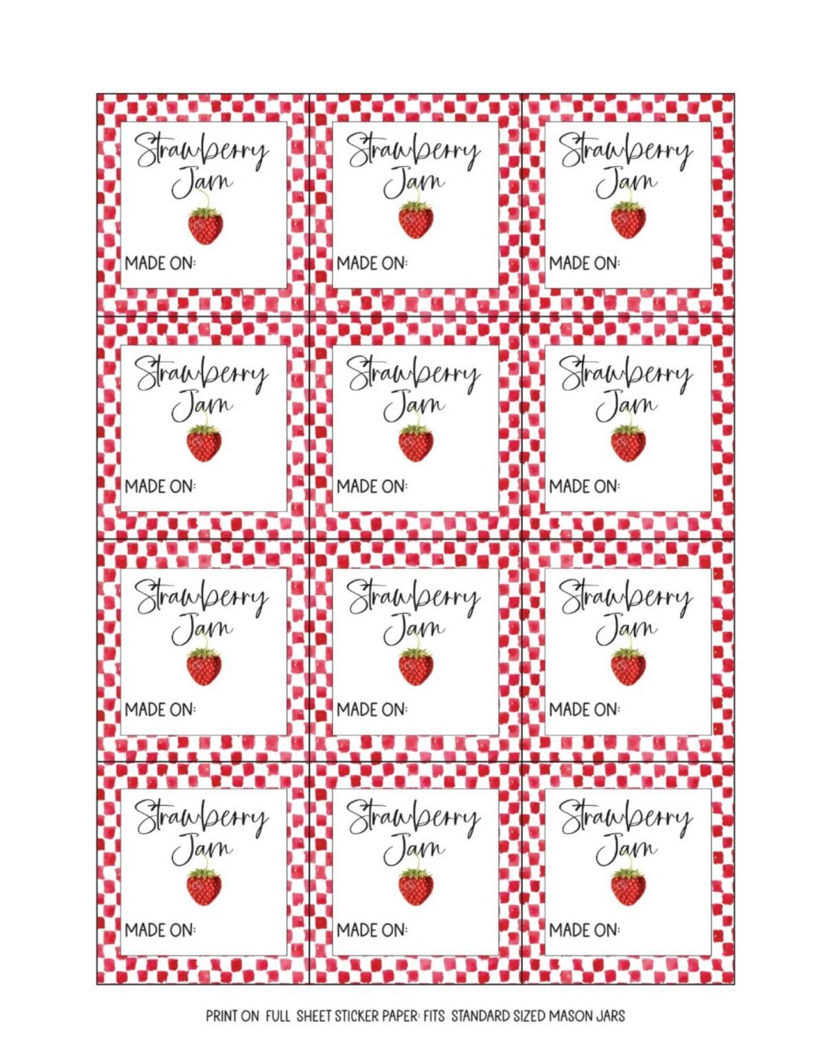 Simply Pretty Jam Jar Labels (Free Printable in 4 Styles)