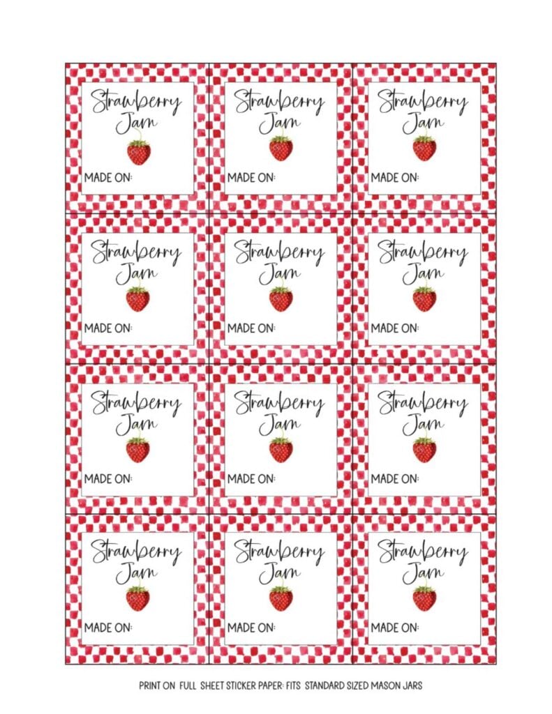Simply Pretty Jam Jar Labels (Free Printable in 4 Styles)