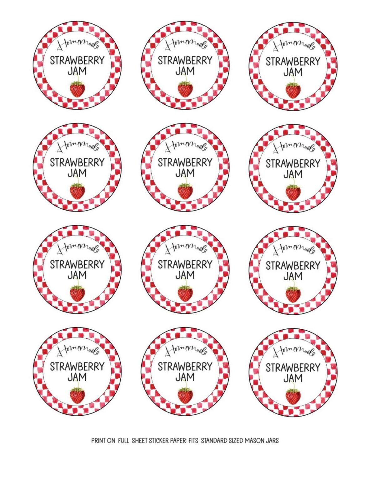Simply Pretty Jam Jar Labels (Free Printable in 4 Styles)