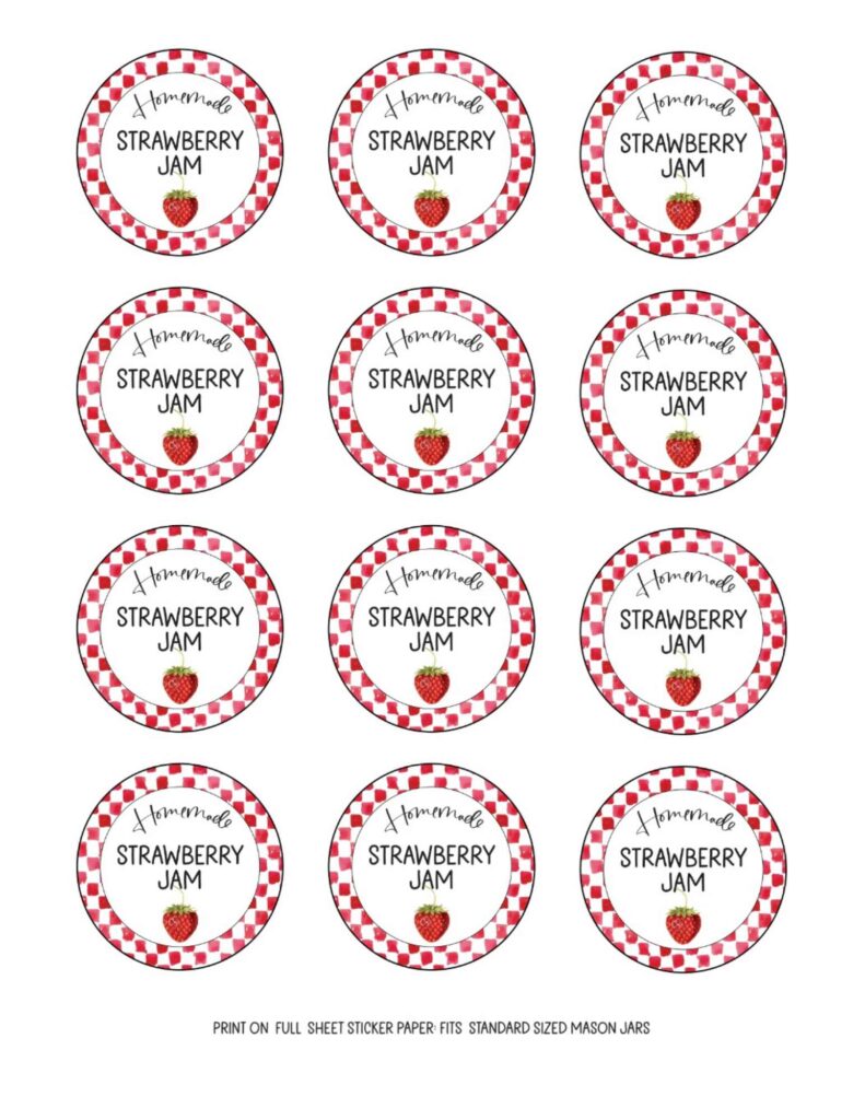 Simply Pretty Jam Jar Labels (Free Printable in 4 Styles)