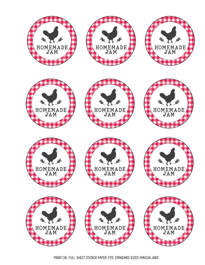 Simply Pretty Jam Jar Labels (Free Printable in 4 Styles)