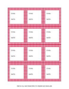 Simply Pretty Jam Jar Labels (Free Printable in 4 Styles)