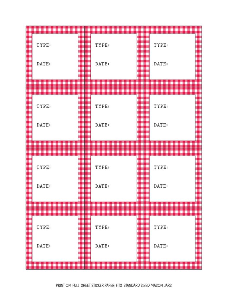 Simply Pretty Jam Jar Labels (Free Printable in 4 Styles)