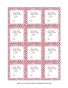 Simply Pretty Jam Jar Labels (Free Printable in 4 Styles)