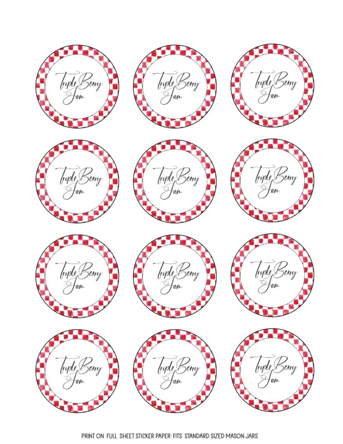 Simply Pretty Jam Jar Labels (Free Printable in 4 Styles)