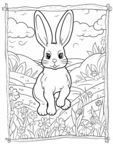 Free Easter Bunny Coloring Pages (5 Styles)