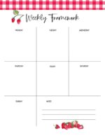 Simplify Your Days with These Gorgeous Free Strawberry Planner Downloads