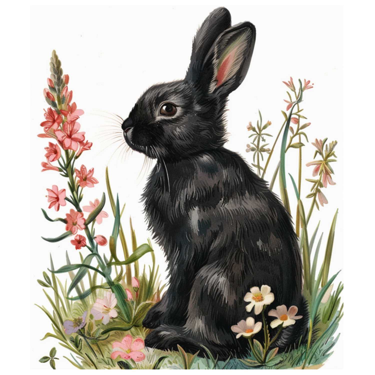 Free Bunny Printable Wall Art : Heart's Content Farmhouse