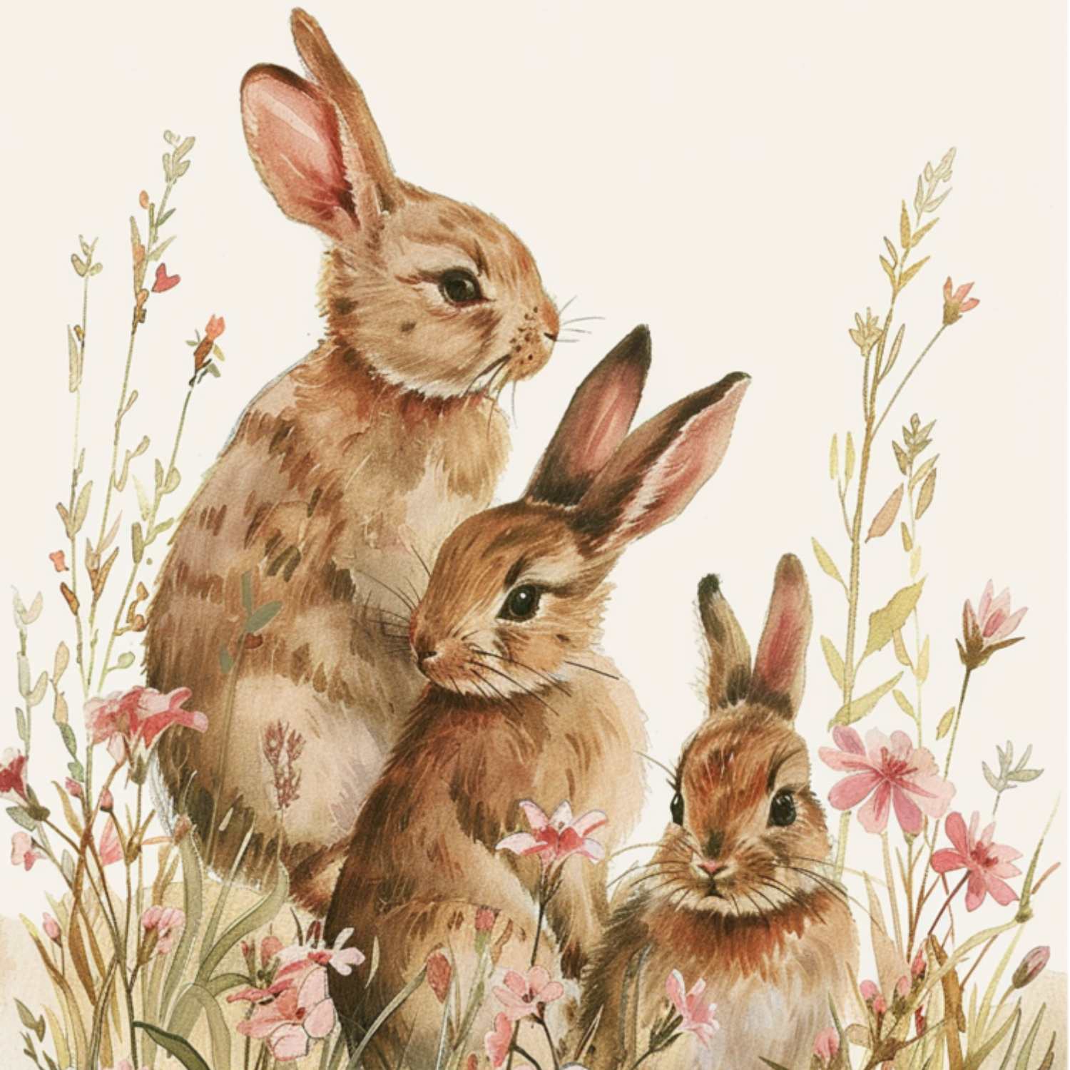 Free Bunny Printable Wall Art : Heart's Content Farmhouse
