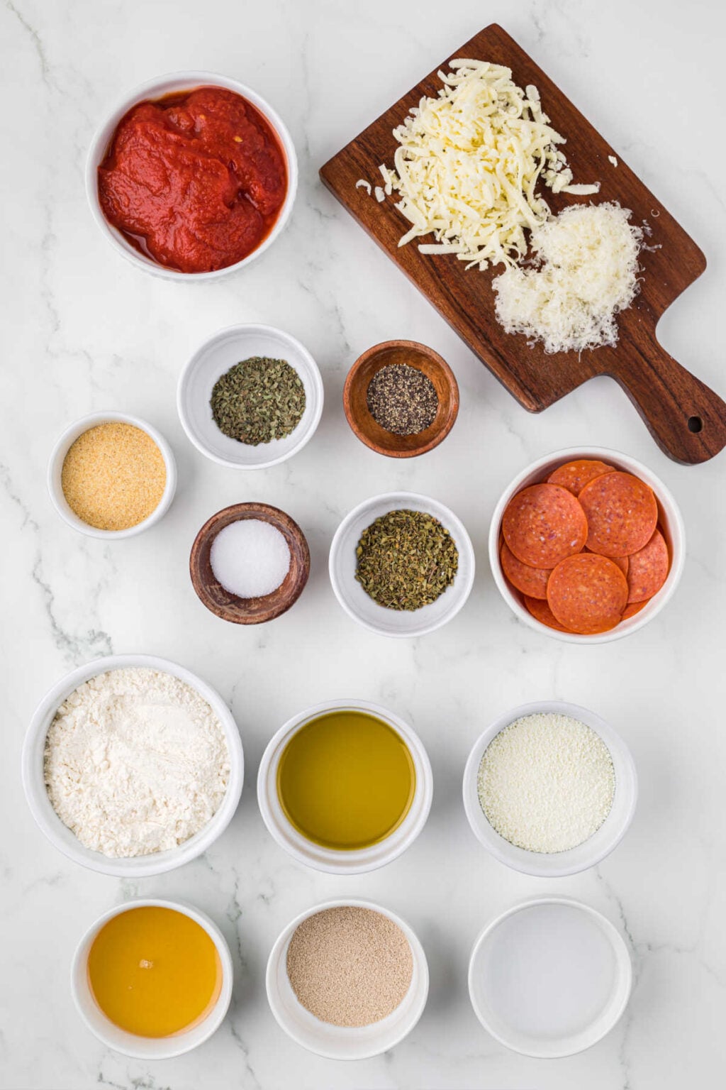 Deep Dish Pizza With Golden Crispy Edges